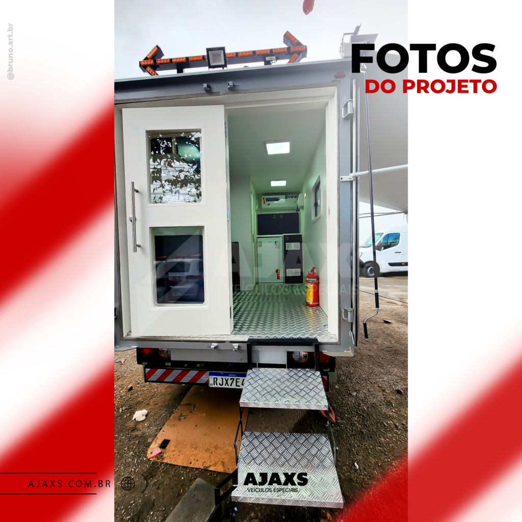 Projeto entregue: Caminhão Bongo - Unidade Móvel - AJAXS - Adaptação e ...